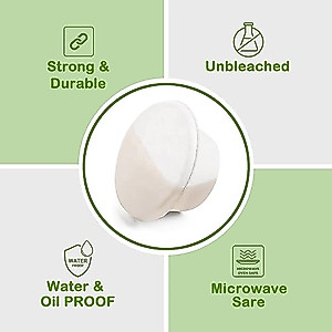 KTOB 100% Compostable 100 Sets 2 oz. Sugarcane Containers with Lids,Condiment Jello Shot Cups,Eco Friendly Dipping Sauce and Salad Dressing Container,Disposable Mini Plastic Portion Souffle Cups