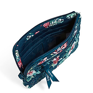 Vera Bradley Women's Cotton Wristlet With RFID Protection, Rose Toile - Recycled Cotton, One Size