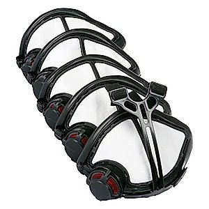Trend Air Stealth Lite Pro Respirator Dust Mask Bundle, Reusable Lightweight Frame & 5 Replaceable Mask Filters, APF20, NIOSH Approved, STE/LP/ML/5