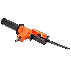 Reciprocating Saw Adapter Woodworking Electric Drill Tool Accessory with Non Slip Handle Plastic and Iron for Wood Cutting