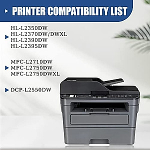 TN760 Black Toner Cartridge - Onw 1-Pack Compatible TN-760 Black Toner Replacement for Brother TN760 HL-L2390DW HL-L2395DW MFC-L2710DW MFC-L2750DW Printer, TN760 Toner