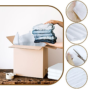 VOKOY 150 Sheets 24" x 36" White Tissue Paper, Large Tissue Paper Sheets White Tissue Paper Bulk for Gift Packing Preserving Moving Storage Weddings Birthday Halloween Thanksgiving Christmas Party