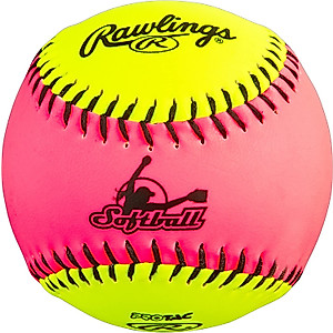 Rawlings Softball Bucket Combo with 10-inch Softballs (Includes 18 10" Softballs)