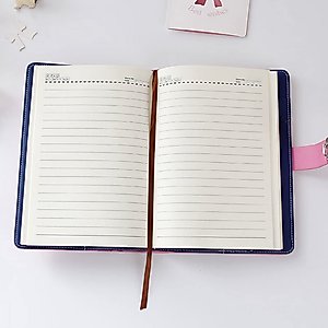 Lock Leather Binder Diary Personal Writing Diary Lock Journal Diary Digital Password Notebook， A8 Size, Silver