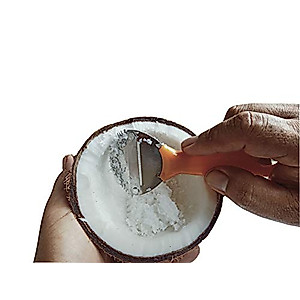Plai Na Coconut Hand Grater Blade Slicer Shredded Scraper Coconut Meat Removal Knife Fish Skin Scale Scraper Remover Tool Vintage