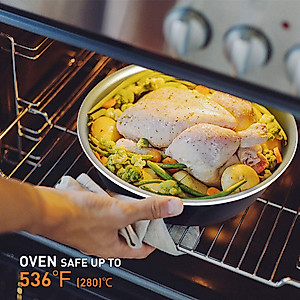 SHINEURI 4 Pieces Removable Handle Cookware Stackable Pots And Pans Set, Nonstick Pot and Pan Set for Home & Camping, Dishwasher/Oven Safe - 2qt /8inch /9.5inch