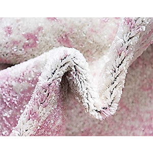Rugs.com Dover Collection Rug – 2' x 3' Pink Low-Pile Rug Perfect for Entryways, Kitchens, Breakfast Nooks, Accent Pieces