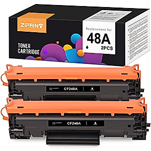 ZIPRINT Compatible Toner Cartridge Replacement for HP 48A CF248A for HP Laserjet Pro M15w M15 M15a M16 M16w M16a Pro MFP M28w M28 M30w M29w M29 M29a M28a M31w Printer (Black, 2-Pack)
