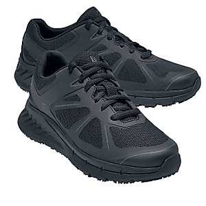 Shoes for Crews Vitality II, Women's Slip Resistant Food Service Work Sneakers, Black, 8 Wide US