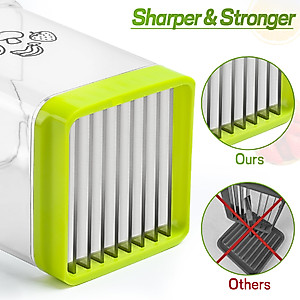 FOLENCER 2 Pack Strawberry Slicer,Upgraded Fruit Cup Slicer with Push Plate,Fruit & Strawberry Cutter for Quickly Making Fruit Vegetable Salad,Integrated Blade Design,Enssential Kitchen Gadget.