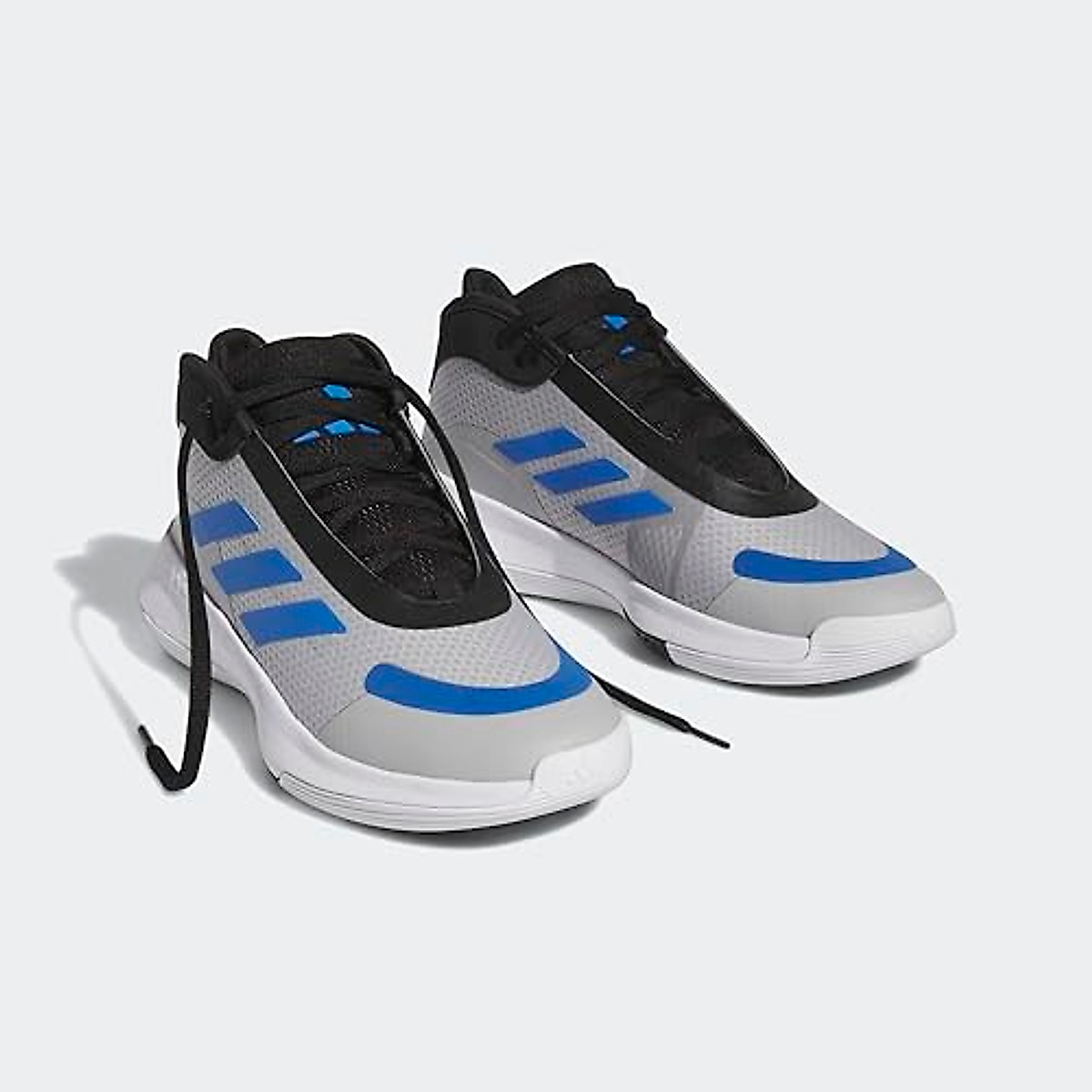 adidas Unisex Bounce Legends Sneaker, Grey/Bright Royal/Core Black, 8 US Men
