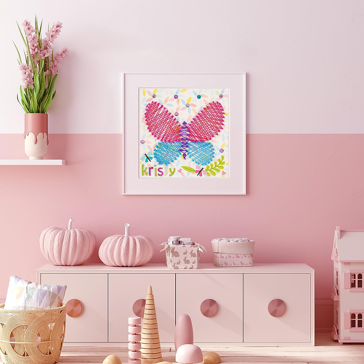 Creative Kids String Art Kit for Kids Age 6+ | 4 Fun Projects in 1 String Art Craft Kit Flower, Heart, Rainbow & Unicorn | String Art Kids Birthday Gifts for Girls & Boys