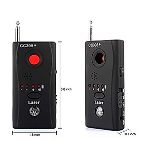 HOHOPROV Hidden Camera Detectors Bug Detector, Hidden Device Detector, Police Scanner, RF Signal Detector, Locates Hidden Device in Office,Hotel Rooms,Airbnb Excursions,Bathrooms