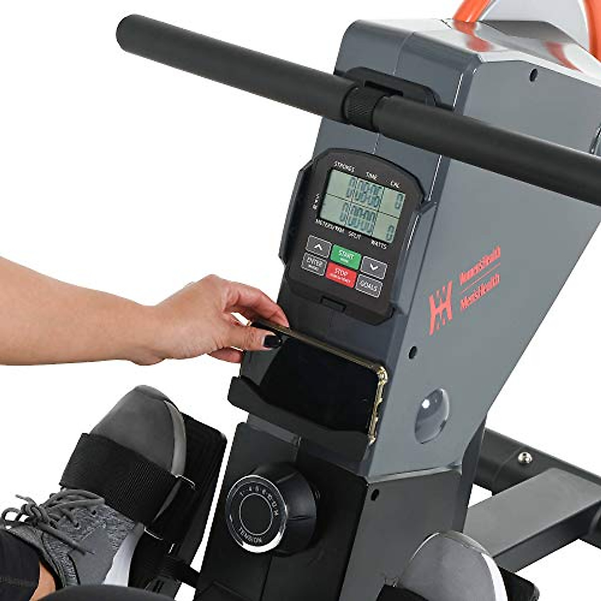 Women's Health Men's Health Magnetic Rowing Machine with 14 Adjustable Resistance Levels, Smart Power Sensor