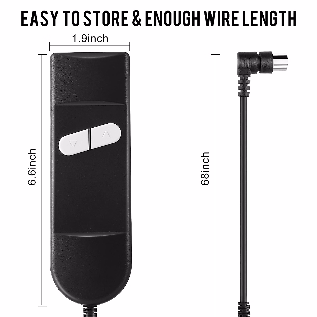 Enmja Lift Chair or Power Recliner Hand Control, 2 Button 5 pin Universal Lift Chair Remote Replacement for Okin Lazboy Action Limoss Pride Catnapper