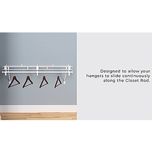 ClosetMaid 5655 Hang Rod Support Conversion Bracket, White