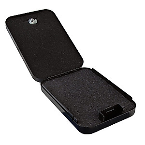 Lockdown Keyed Compact and Subcompact Handgun Vault with All Steel Construction, TSA Approval and CA DOJ Certification for Secure Storage and Travel