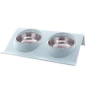 FUUIE Bowls for Food and Water Pet Silicone Bowl Dog Cat Collapsible Silicone Dog Bowl Candy Color Outdoor Travel Portable Puppy Food Container Feeder Plate (Color : Blue, Size : Medium)