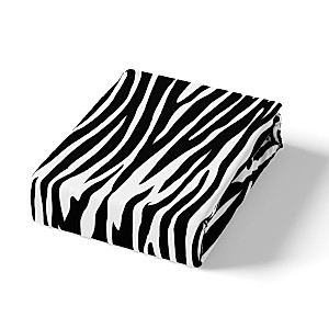 Erosebridal Zebra Print Duvet Cover King Black and White Bedding Sets, Wild Animal Theme Bed Set Safari Wildlife Fur Comforter Cover, Abstract Stripe Bedding Microfiber Super Cozy 3pcs