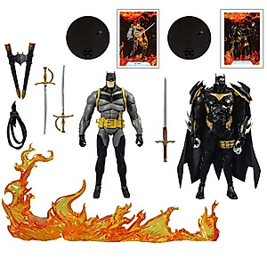 DC Multiverse Batman vs Azrael (Batman Armor) 7" Action Figure Multipack with Accessories