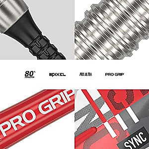 Target Darts Sync 10 20G 80% Tungsten Soft Tip Darts Set, Red, Silver and Black (SYNCSOFT)