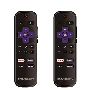 ULTRA PARTS 2 Pack - OEM Replacement Remote Control for All ONN. Roku TV Smart 4K Ultra HDTV (Netflix/Disney Plus/Apple TV+/HBO Max)