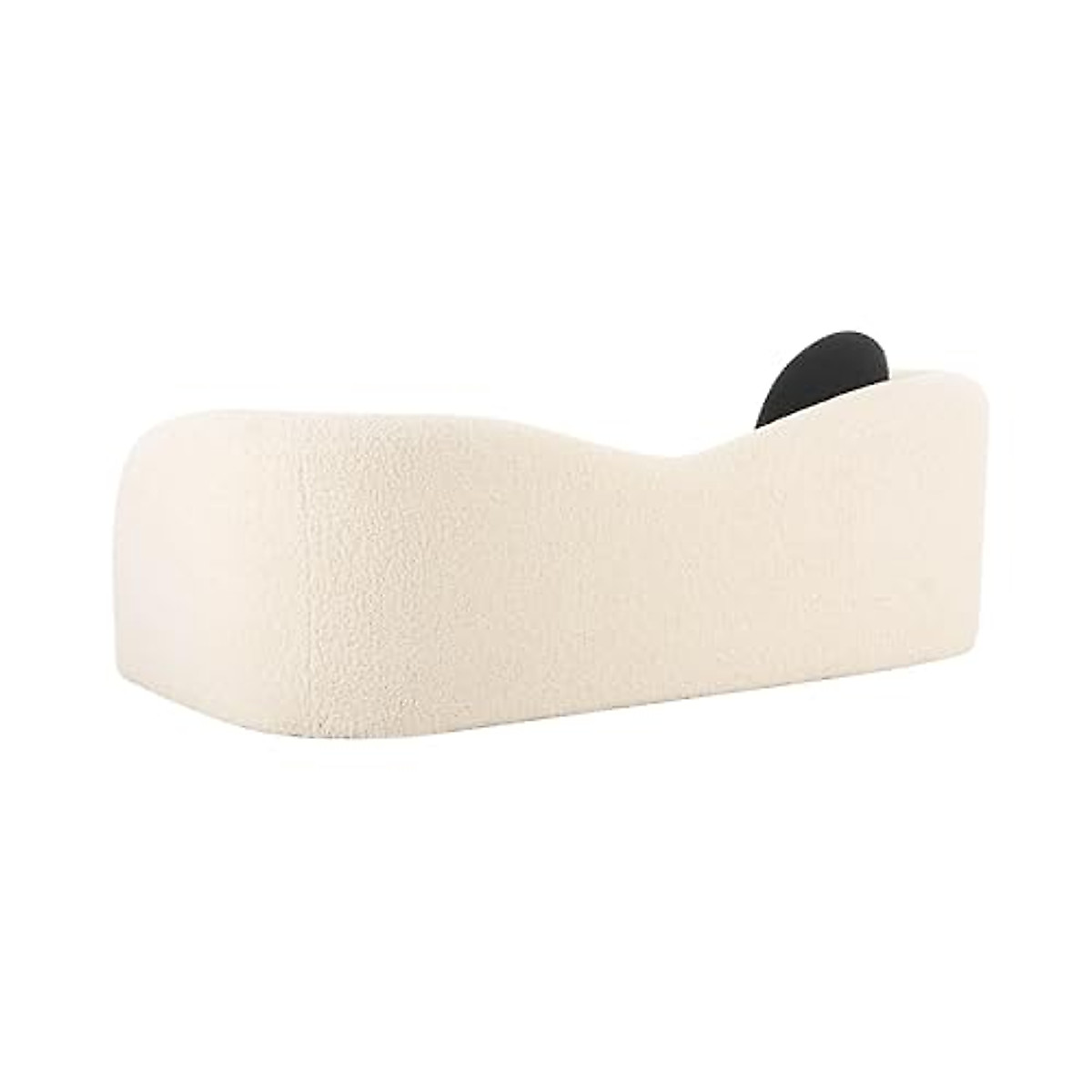 Tov Furniture Leonie Beige Faux Shearling 84" Sofa