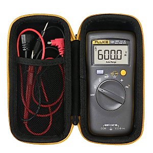 Khanka Hard Travel Case Replacement for Fluke 101/106/107 Basic Digital Multimeter Pocket Portable Meter Equipment Industrial