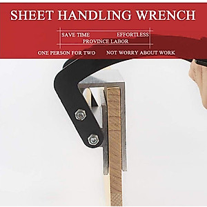 Plywood and Sheetrock Panel Carrier, Auto Adjusting Plywood Carrier Tool, Heavy Duty Gripper, Lifter and Carrying Tool, Drywall Hand Clamps Tools with Single Hand for Carpenter