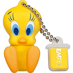 Emtec ECMMD16GL100 - USB 2.0 Flash Drive - 16 GB, 16 Go - Licence Range - L100 Collection - Looney Tunes - Tweety - 3D Gum