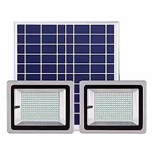 ZXXHNNAIH Solar Street Light Aluminum IP67 Waterproof Solar Street Lights Outdoor,with Remote Control 30ft Cable for Camping Basketball Court