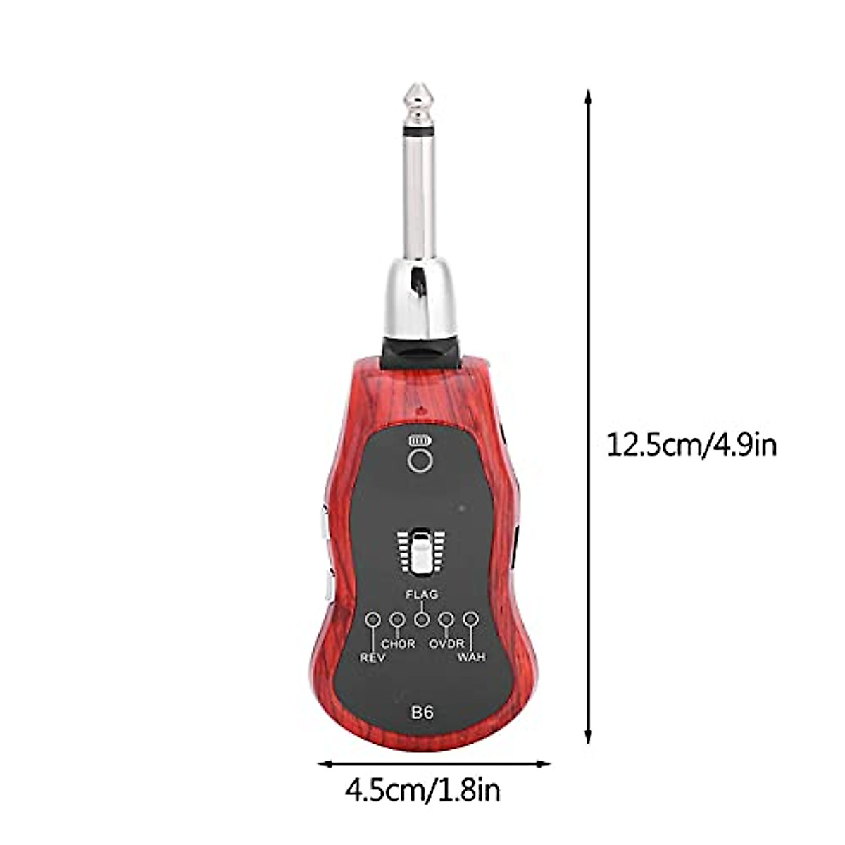 Bnineteenteam Guitar Effector, USB Rechargeable Battery and Guitar Effector, Super Portable Guitar Transmitter Receiver with 5 Sound Modes Accessory Mixer Supplies