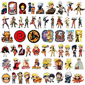 Repellerking Ninja Stickers 100pcs Anime Stickers Vinyl Waterproof Decal Stickers for Laptop Cars Motorcycle Bicycle Skateboard Luggage Trendy Stickers for Teens Kids Children Adults