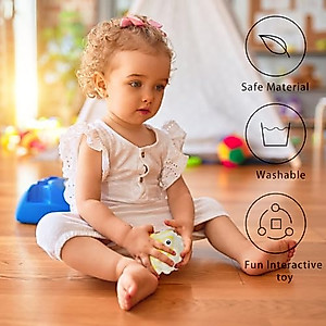 Anboor Pop Fidget Toys, 3D Silicone Puffer Fish Push Bubbles Sensory Toy Pop Stress Ball Anxiety Stress Reliever Toy for Autism Early Education Gift (2 Pack)