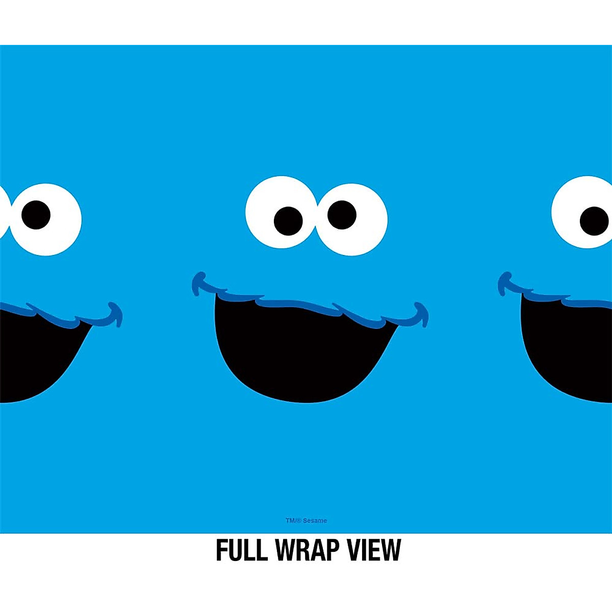 Sesame Street OFFICIAL Cookie Monster Face 24 oz Insulated Canteen Water Bottle, Leak Resistant, Vacuum Insulated Stainless Steel with Loop Cap