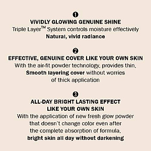 ESPOIR Pro Tailor Be Glow Cushion SPF42 PA++ #3 Petal (13g + refill 13g) | Natural Cover and Fresh Radiance for an All Day Bright Lasting Effect | Korean Makeup