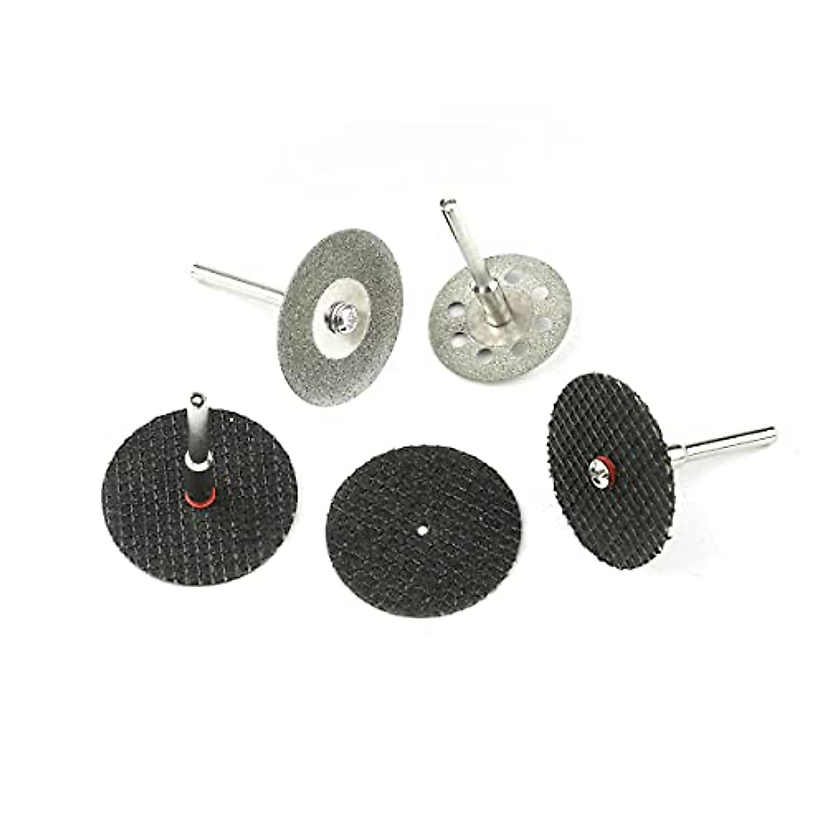 70 Pack Cutting Wheels Tool Kit, 32mm Fiberglass Reinforced Cutting Wheel Resin Cut-Off Wheels, 25mm/30mm Diamond Cutting Wheel with 1/8" Mandrels for Metal Glass Stone DIY Craft