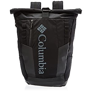 Columbia Unisex Convey 25L Rolltop Daypack, Black/Black, One Size