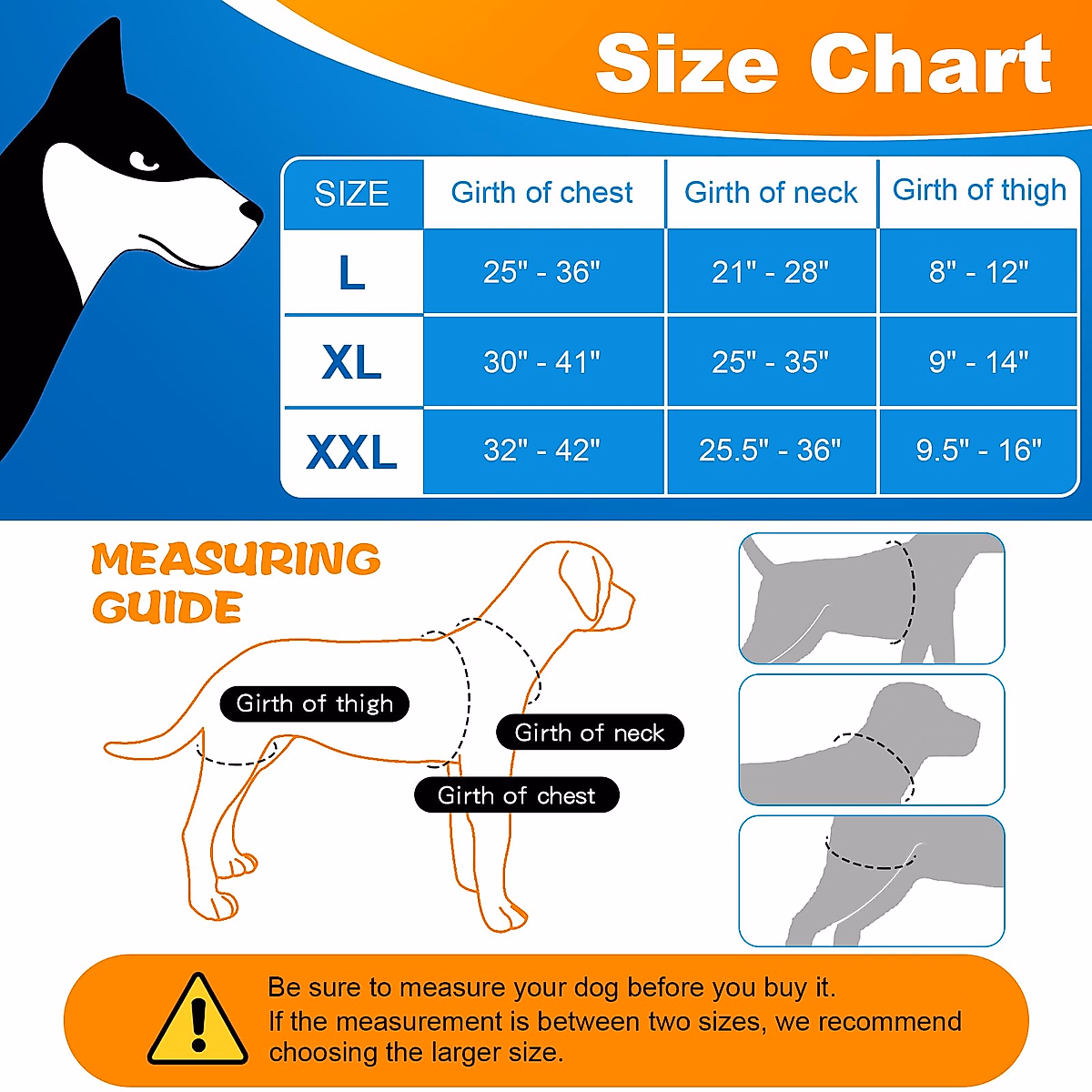 CHAMIN/RISURRY Dog Hip Brace Support for Hip Dysplasia, Arthritis, Back Leg limping, Rear Leg Brace with Back Handheld Design to Reduce Hip Pain et(Large)