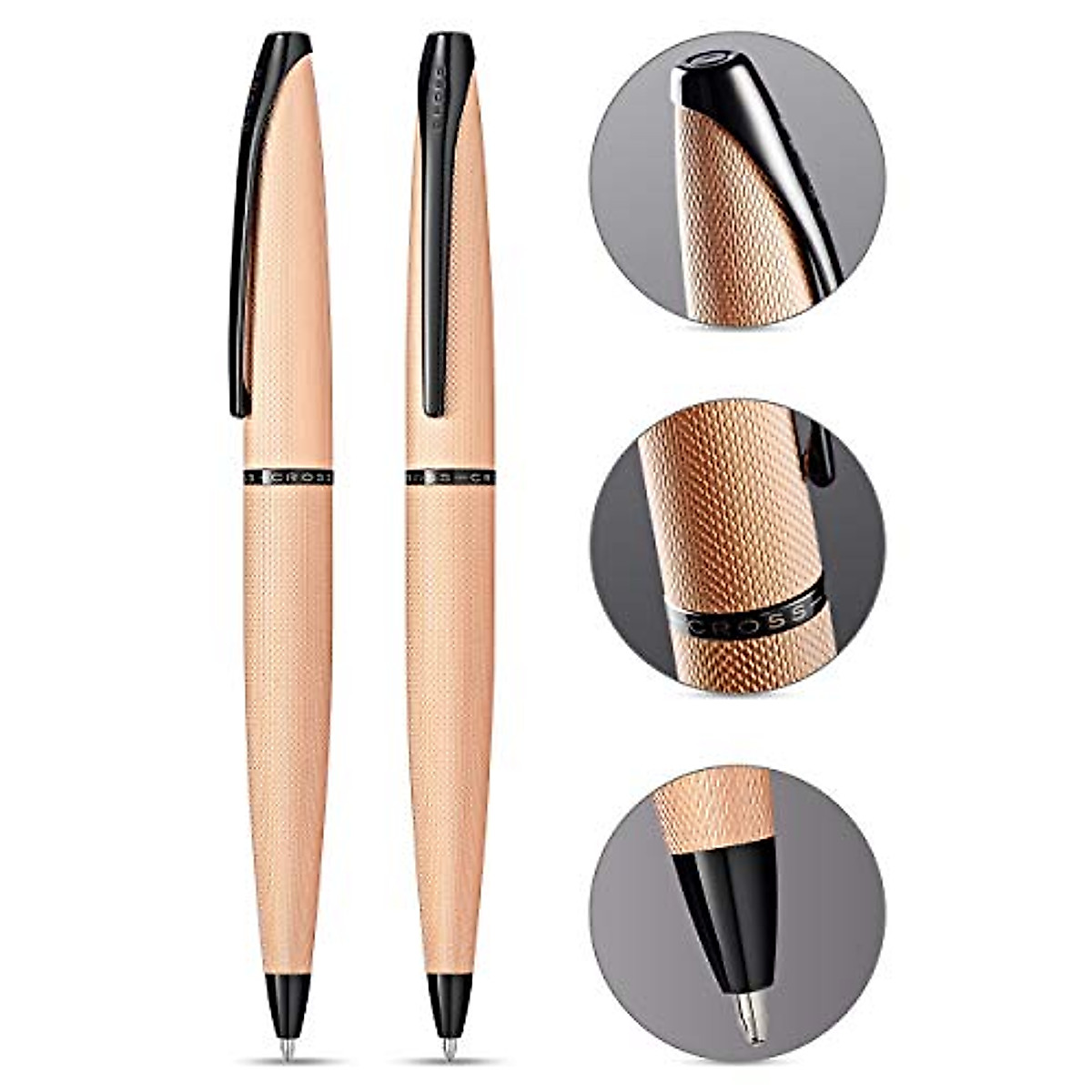 Cross ATX Refillable Ballpoint Pen, Medium Ballpen, Includes Premium Gift Box - Rose Gold