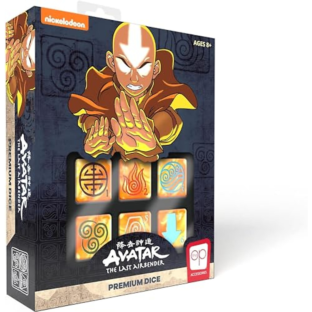 Avatar The Last Airbender Premium Dice Set | Collectible d6 Dice | Custom Dice with Collectible Tin Case | Officially Licensed 6-Sided Dice