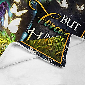 Custom Loving Memory Blanket, no Longer be My Side but Forever in My Heart Couch Blanket