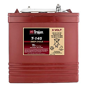 Trojan T145 6 Volt, 260 AH Deep Cycle Battery - 6 Pack
