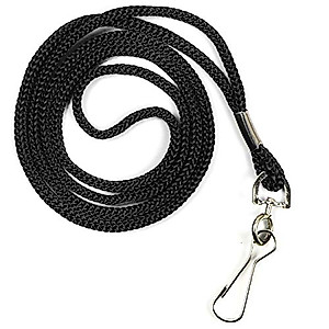Lanyards 50 Pack Badge Lanyard Bulk Neck Lanyard Swivel Hook Round 36" Lanyards for ID Name Tags and Badge Holders
