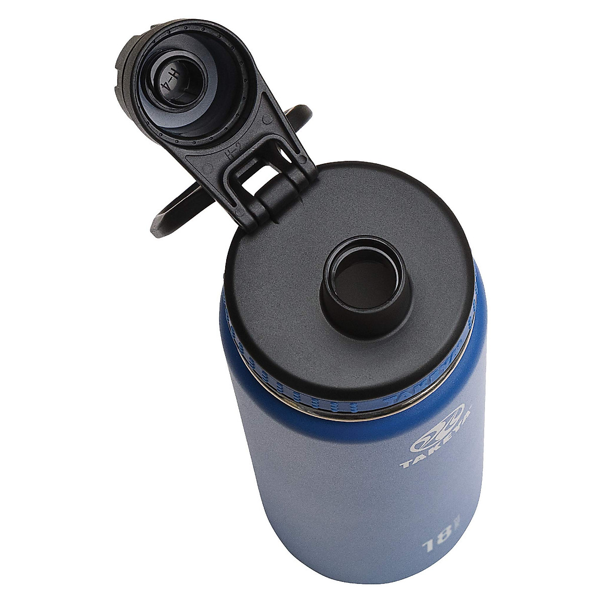 Takeya Actives Insulated Stainless Steel Water Bottle with Spout Lid, 18 Ounce, Blush and Takeya 885395500089 Originals Insulated Stainless Steel Bottle, Spout Lid Navy 18oz