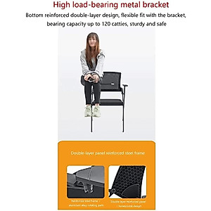 Chairs Chair High Elastic Sponge Back Chair Human Bionic Curved Extra Wide Desk Chair Chair Dining Chairs (Color : A, Size : 33x18x22in)