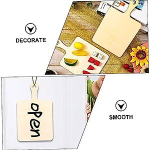 KJHBV 6pcs Home Accessories Decor Wooden Decor in Bulk Craft Wood Chopping Board Set Small Chopping Board Wood Chips Cutting Board Decorate Small Cheese Dining Table Wood