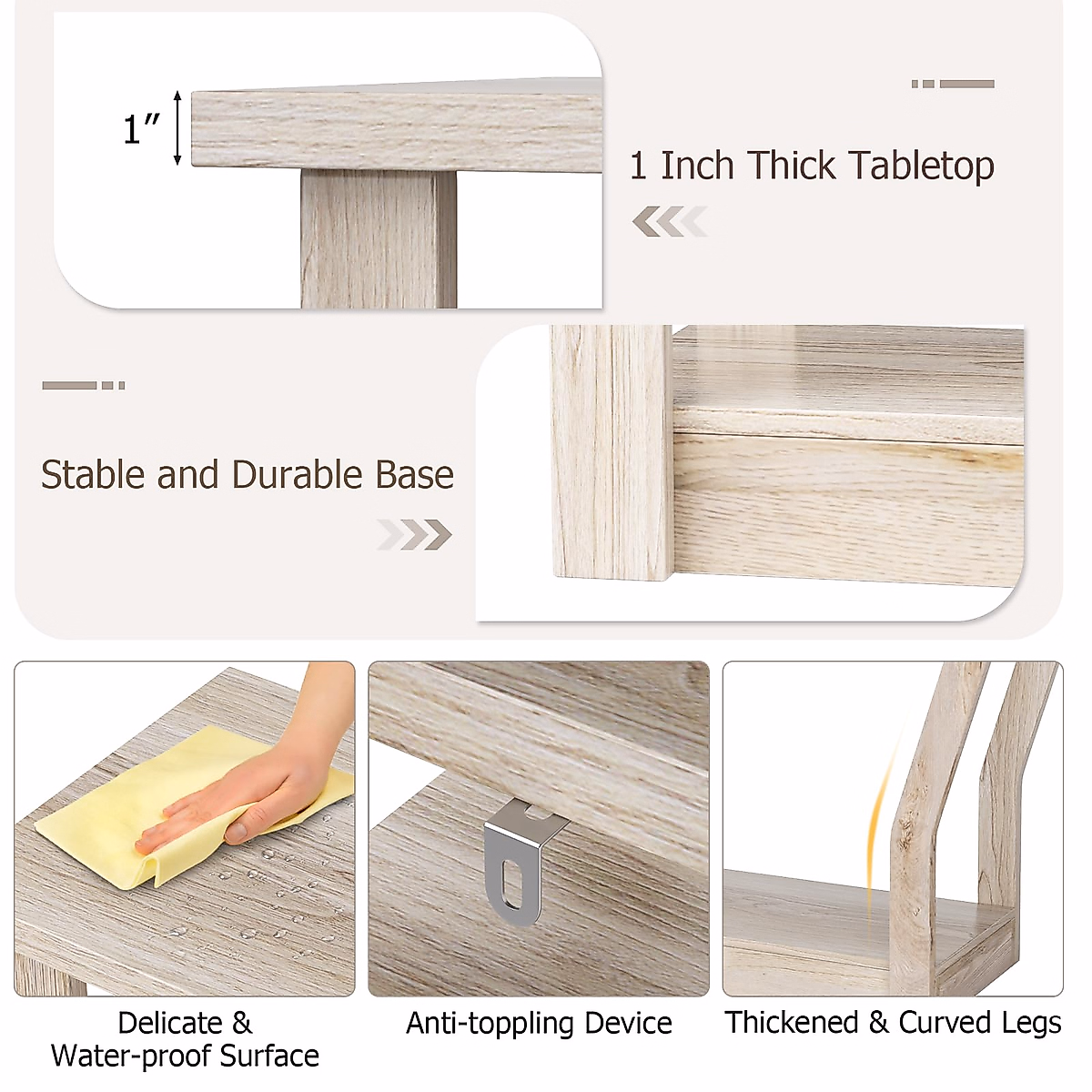 KOTEK 47'' Console Table with Storage Drawer and Shelves, Narrow Sofa Table, Accent Foyer Table, Entryway Table for Hallway, Living Room, Easy Assembly (Grey)