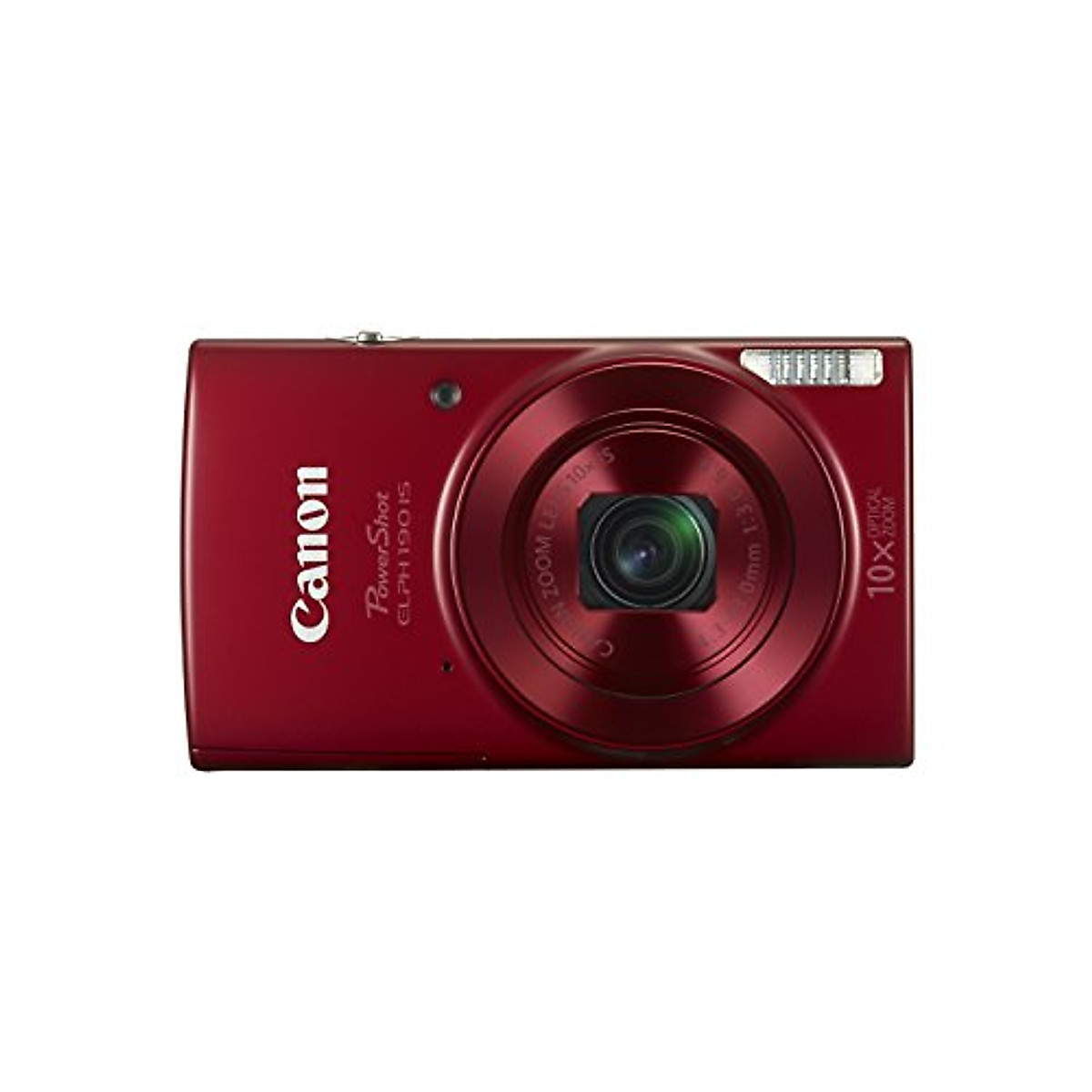 Canon PowerShot ELPH 190 Digital Camera w/ 10x Optical Zoom and Image Stabilization - Wi-Fi & NFC Enabled (Red)