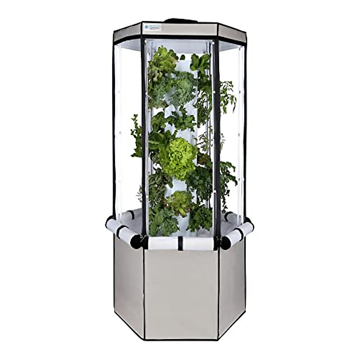 Aerospring Indoor Hydroponic Growing System 2.0 – Grow 27 Lettuce, Vegetable, Herb & Fruiting Plants | Includes Grow Tent, 150W LED Grow Lights, Fan & Wheels for Indoor Gardening